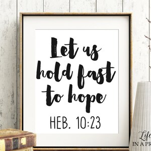 Hebrews 10 23 | Etsy