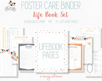 Foster Care Lifebook Life Story Book Printable 41 pages PDF