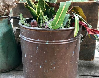 Rustic copper pot | Etsy