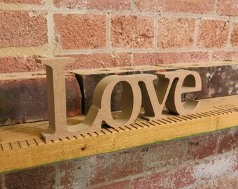 Wooden love sign | Etsy