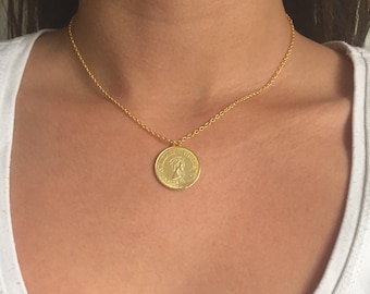 Coin necklace | Etsy
