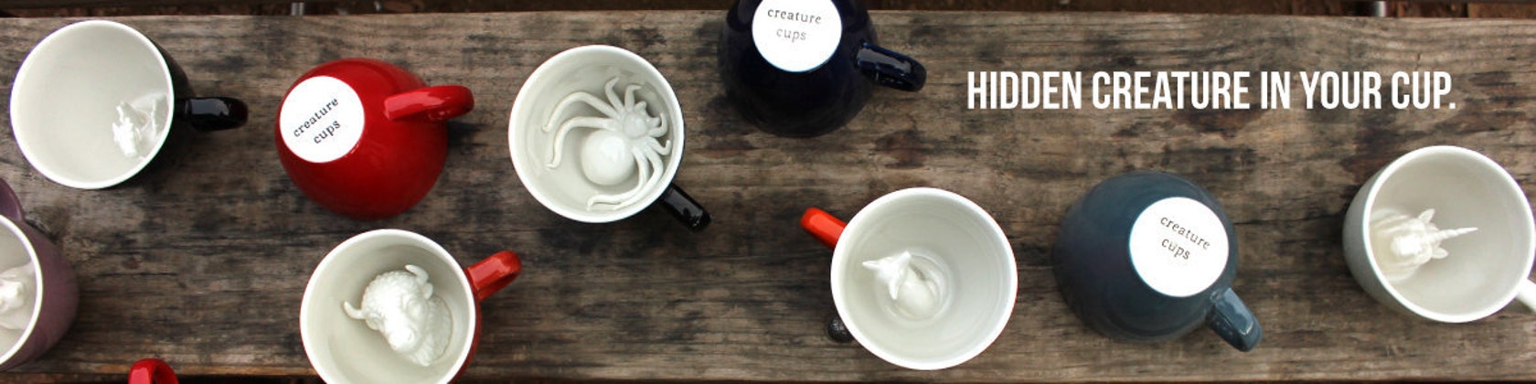 Hidden Creatures in your Cups by creaturecups on Etsy