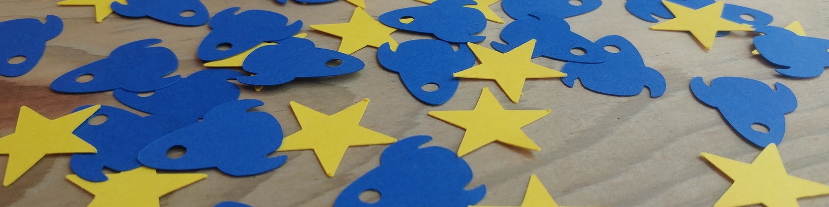 Party Decorations for Kids Banners by CardstockCreationsCo