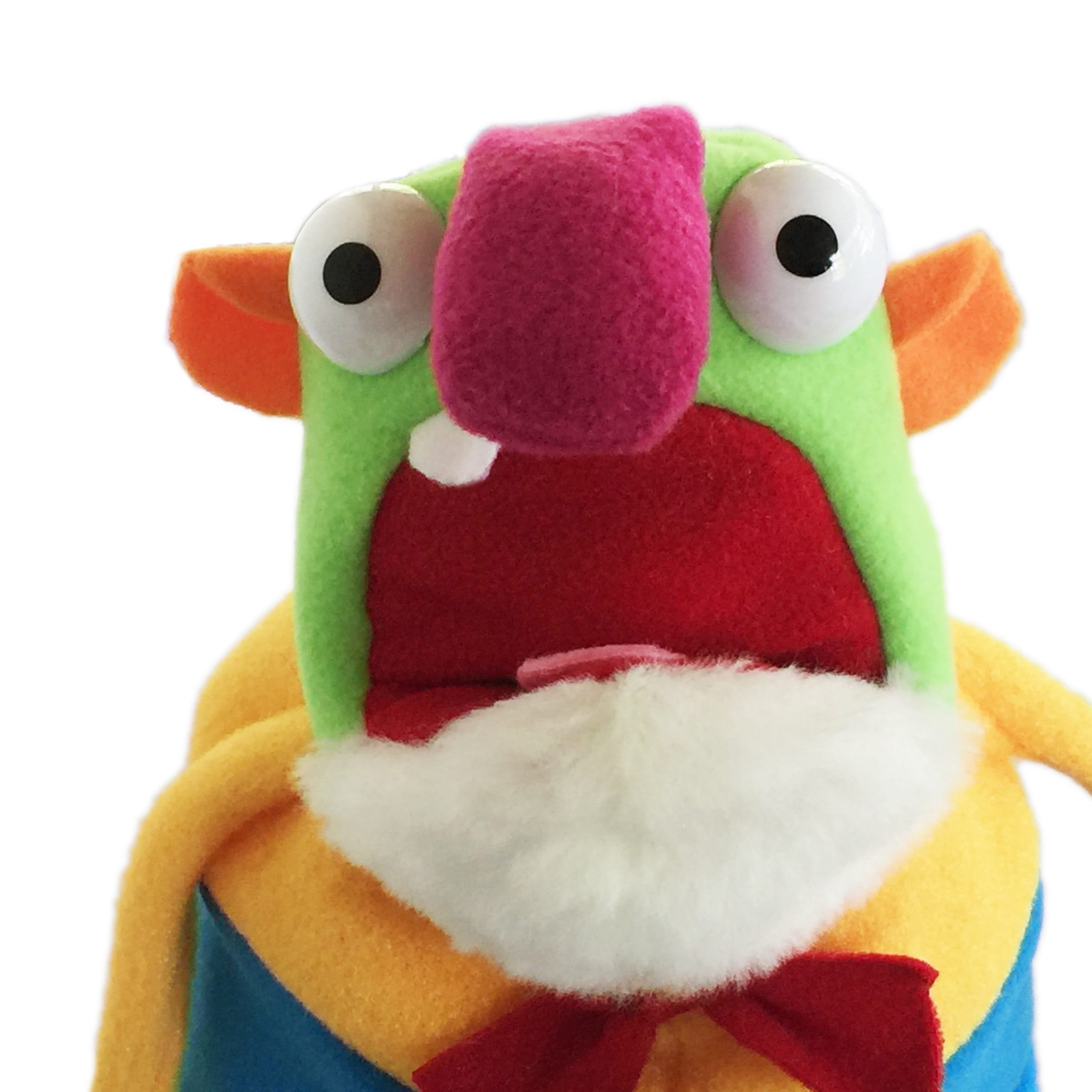 Fuzzy squeaky hand puppets. Hand Made in Canada by DiaboloPuppet