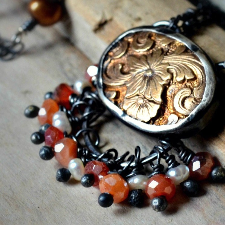 Rustic elegance sterling silver and gemstone jewelry by noblegnome