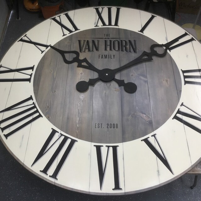 Large Wall Clocks Custom Clocks Big Clocks by FunCoolWallClocks